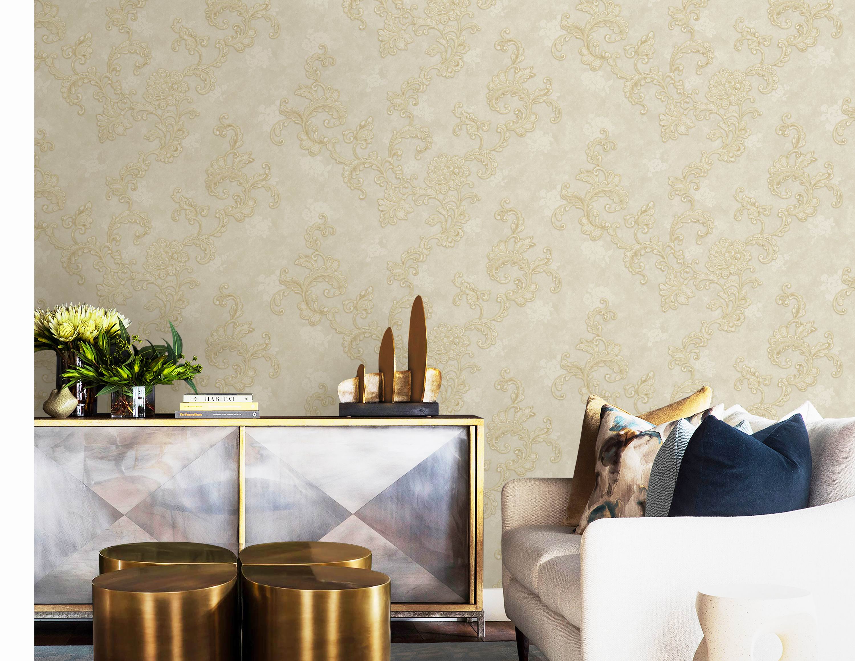Thick Matte Embossed Rose Vinyl Wallpaper for Walls from China ...